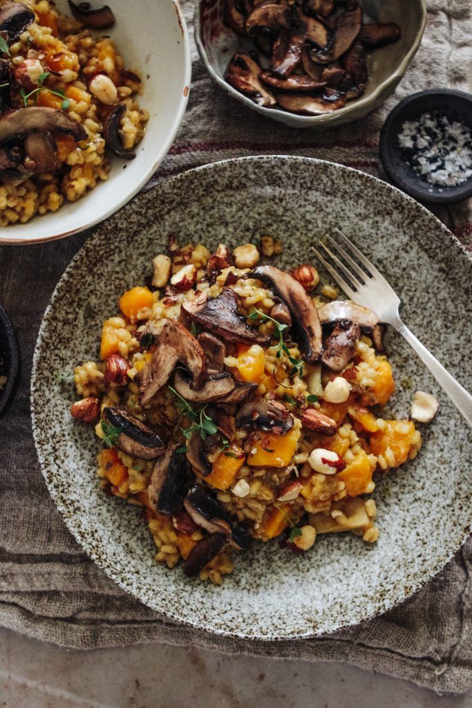 Pearl Barley Risotto with Hazelnuts Recipe | The Feedfeed