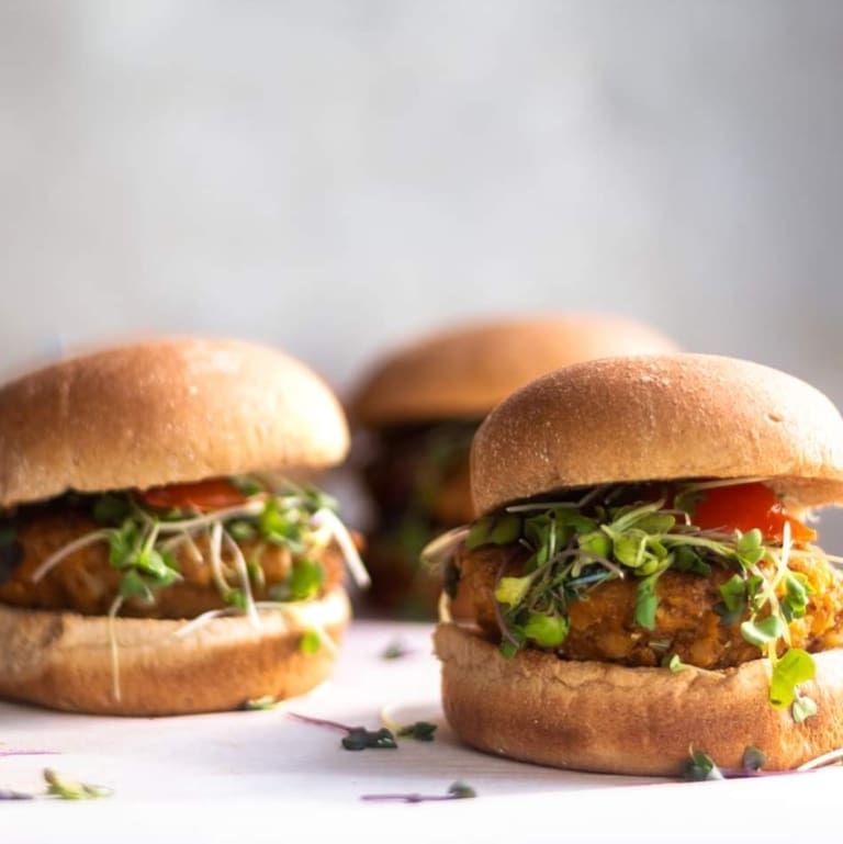 Chickpea Burger Recipe | The Feedfeed