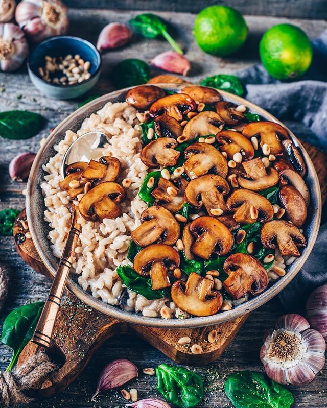 Risotto Chicken Mushroom Spinach at Pauline Smith blog