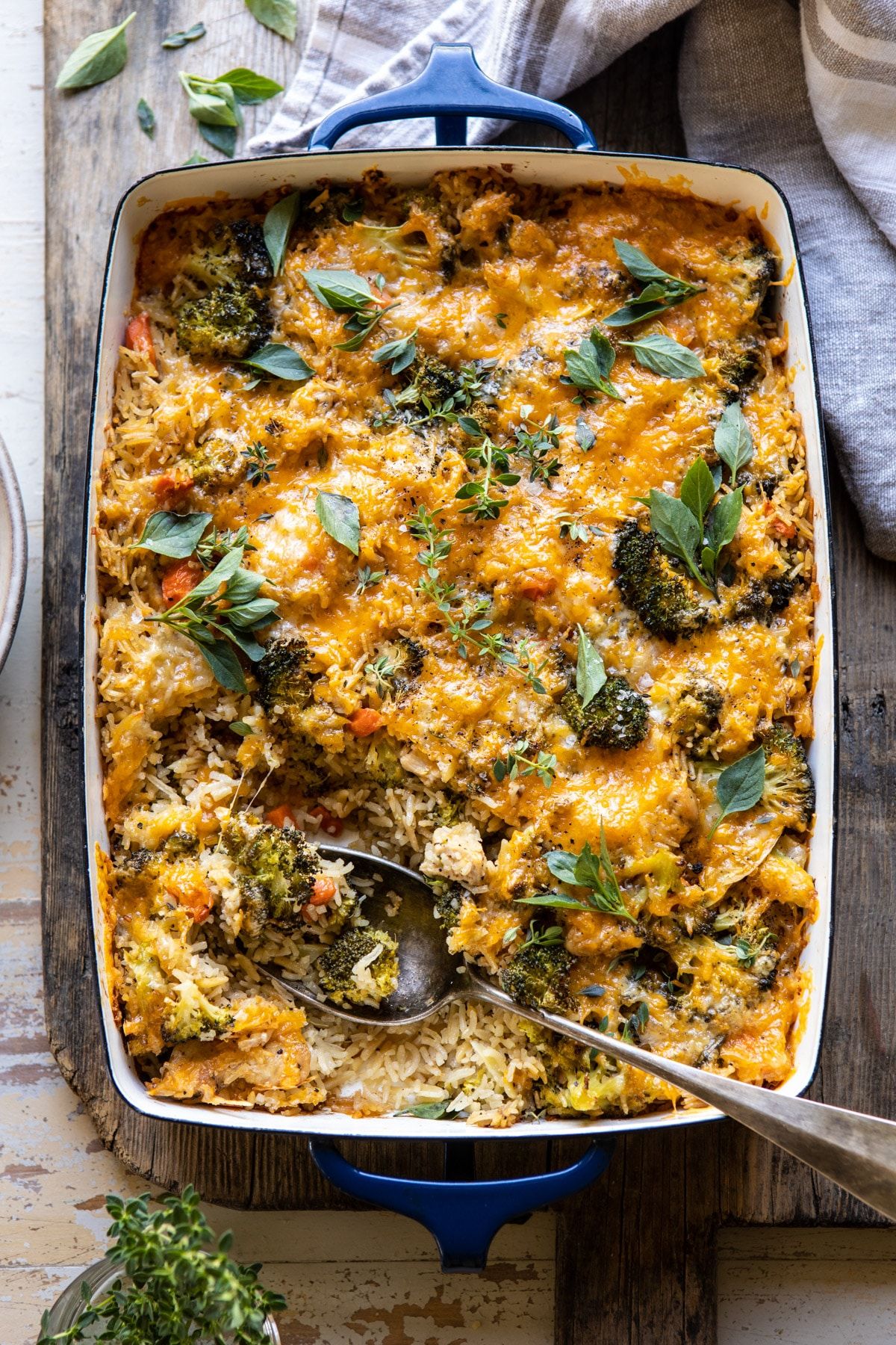 Broccoli Cheddar Chicken and Rice Casserole Recipe | The Feedfeed