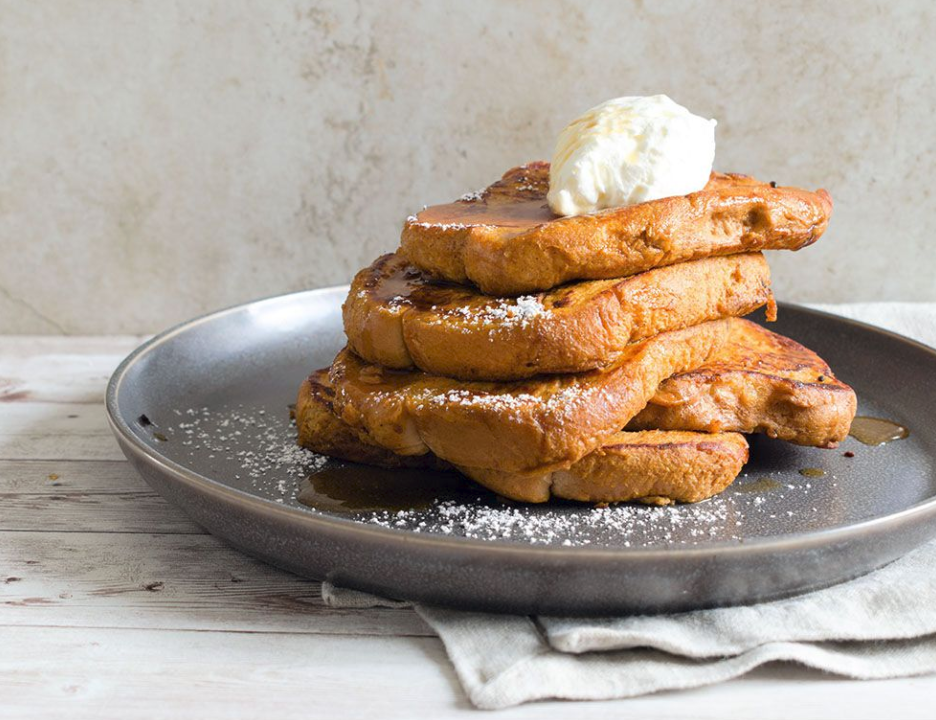 Stacked Sweet Potato French Toast Recipe | The Feedfeed
