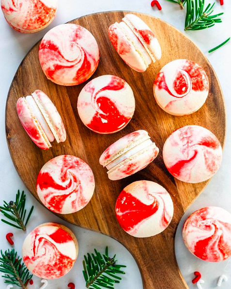 Peppermint Swirl Macarons Recipe | The Feedfeed