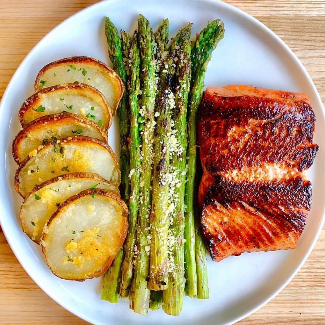 Grilled Salmon Lunch Plate Recipe The Feedfeed