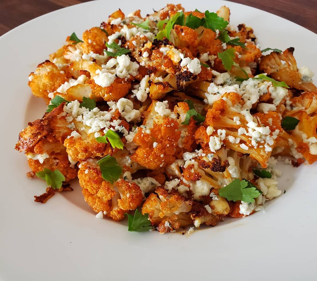 Blazing Buffalo Blue Cheese Cauliflower Nugs Recipe | The Feedfeed