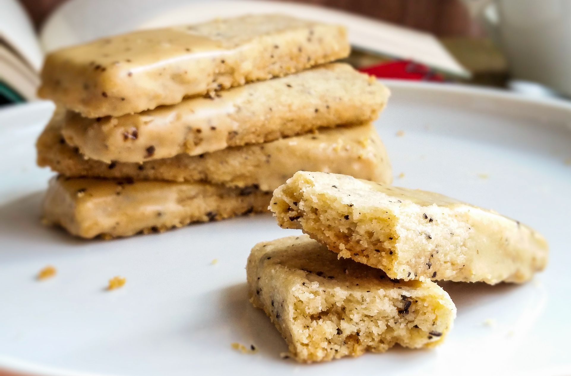 Glazed Espresso Shortbread Recipe | The Feedfeed