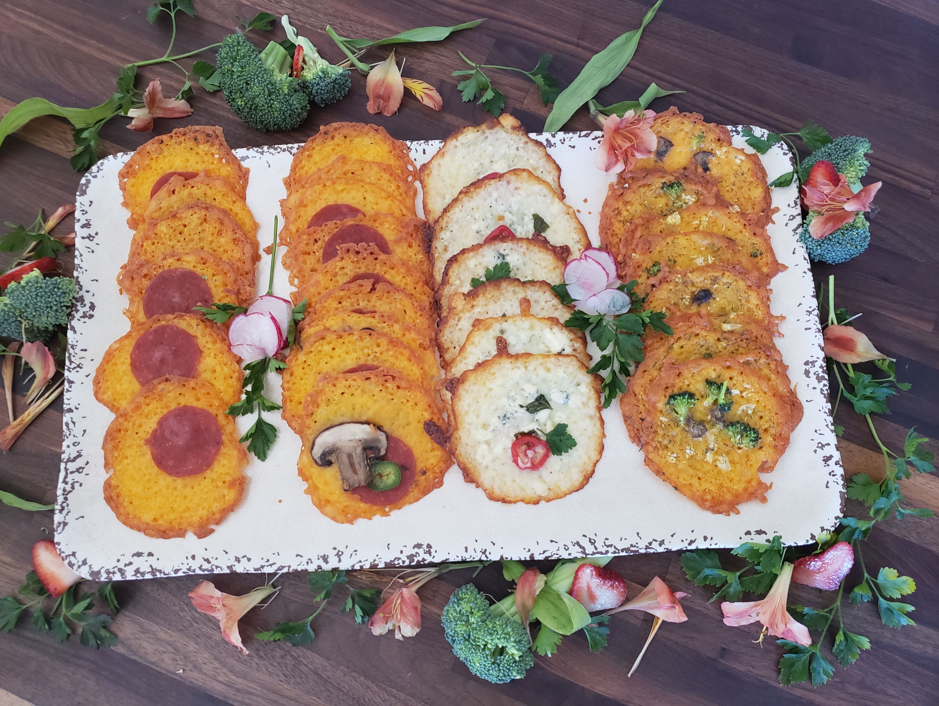 Garden Party Cheese Crisps For a Crowd Recipe | The Feedfeed