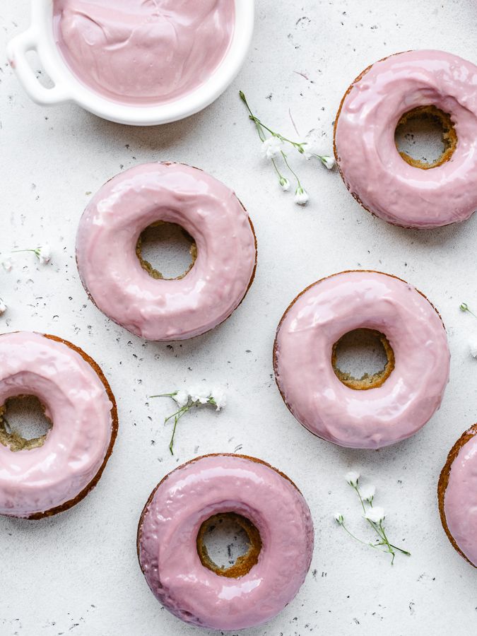 Baked Donuts with Ruby Chocolate Glaze Recipe | The Feedfeed