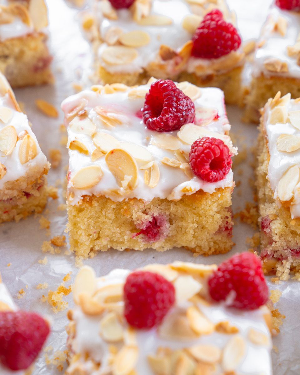 Bakewell Cake with Almonds and Raspberries Recipe | The Feedfeed