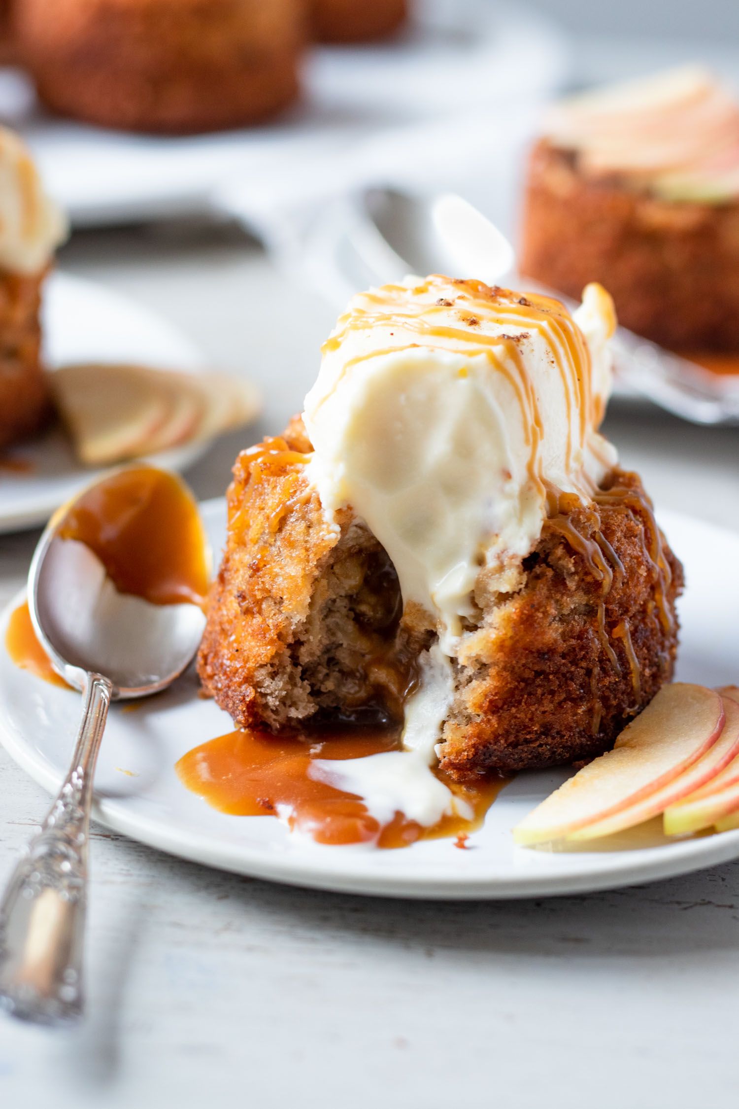 Salted Caramel and Spiced Apple Lava Cakes Recipe | The Feedfeed