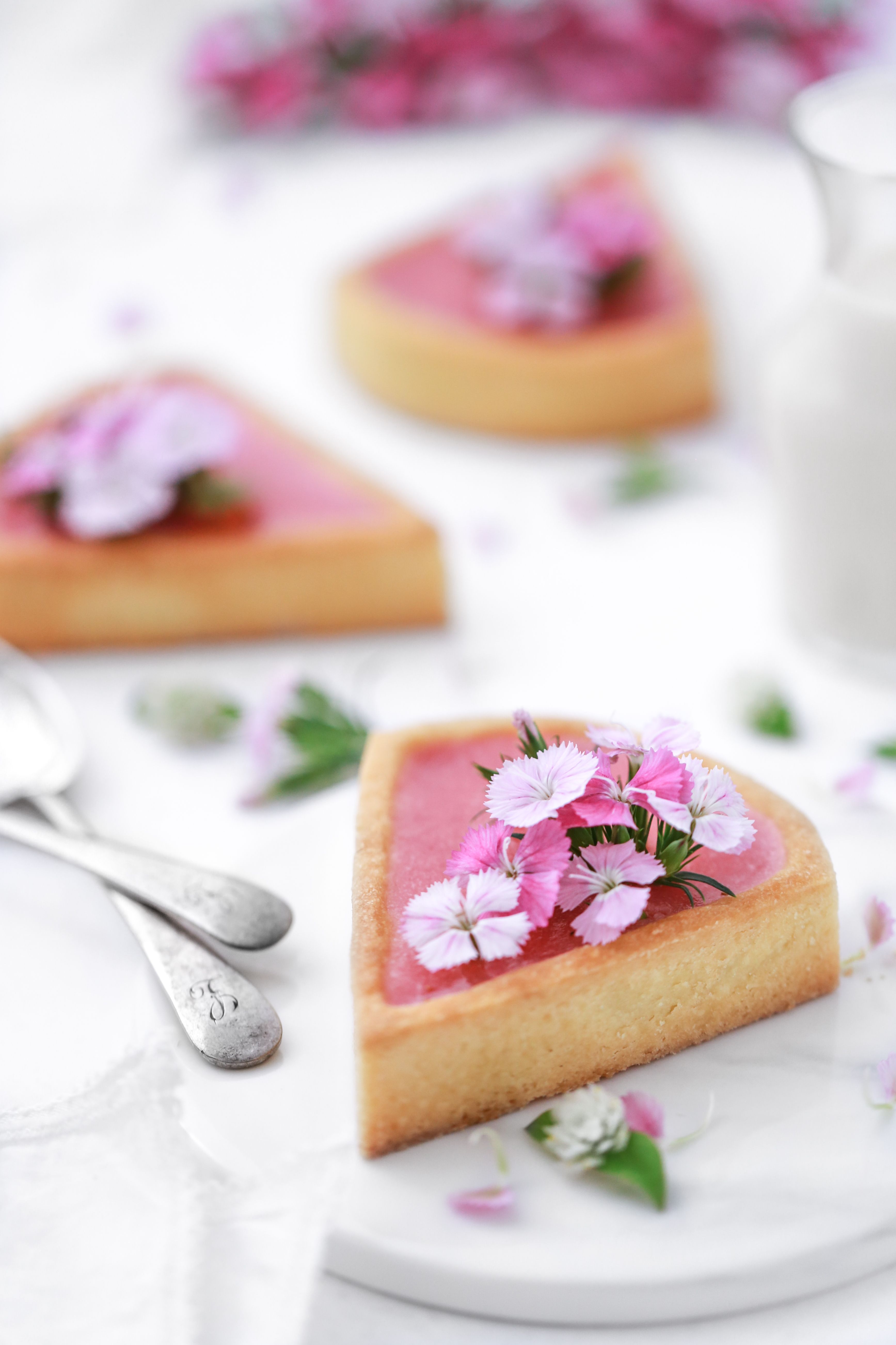 Strawberry Lychee Tart with Shortbread Crust Recipe | The Feedfeed