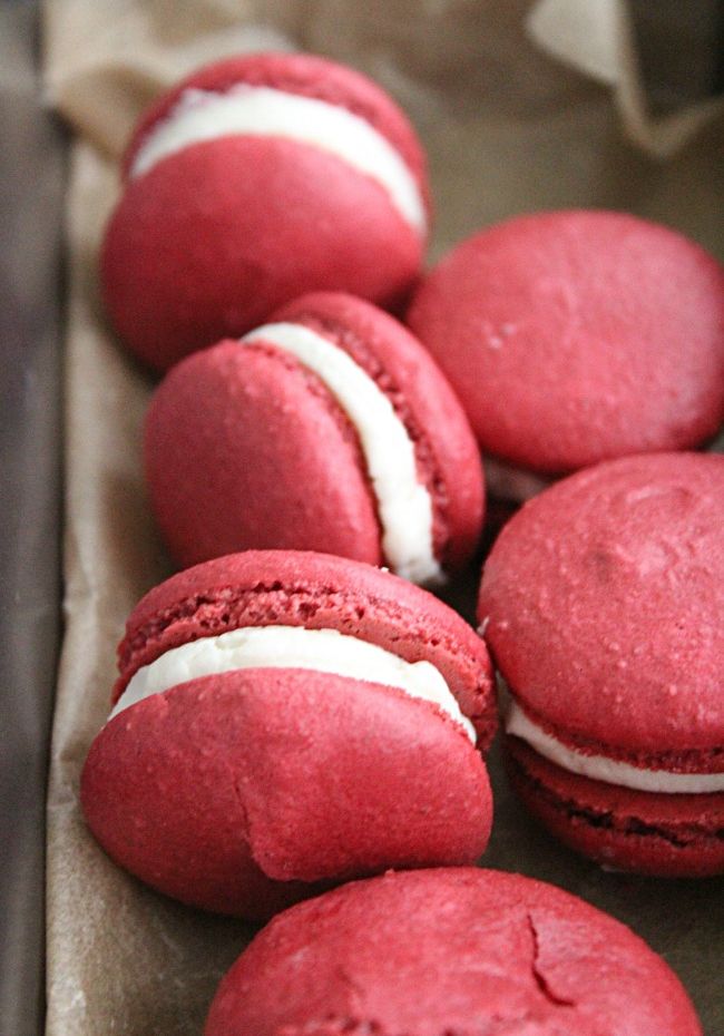Red Velvet Macarons Recipe | The Feedfeed