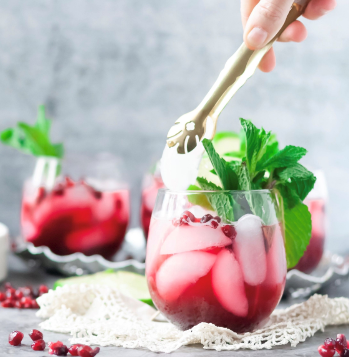 Pomegranate and Mint Vodka Cocktail Recipe | The Feedfeed