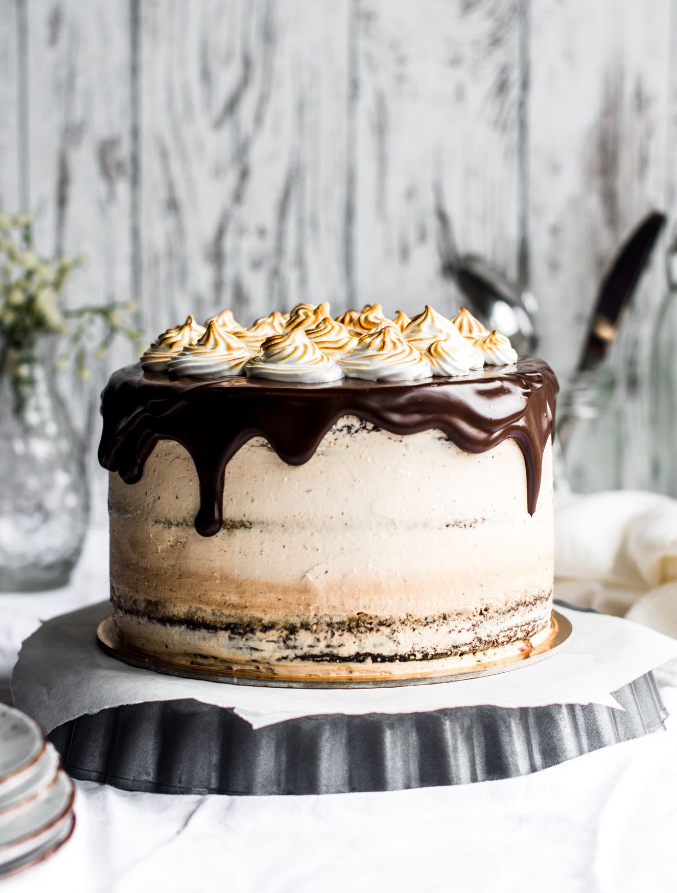 Layered S'mores Cake Recipe | The Feedfeed