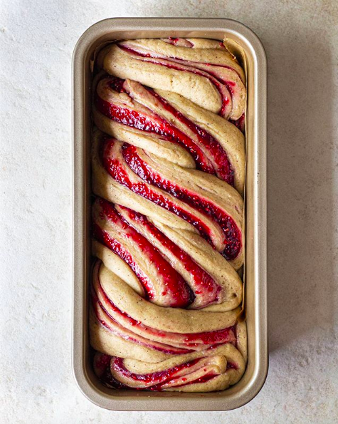 Raspberry Jam Doughnut Babka Recipe | The Feedfeed