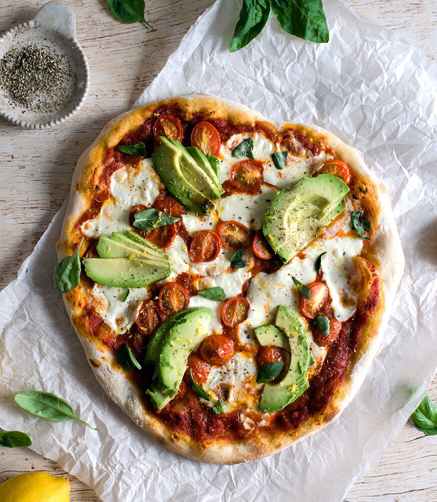 Avocado Tomato Pizza Recipe | The Feedfeed