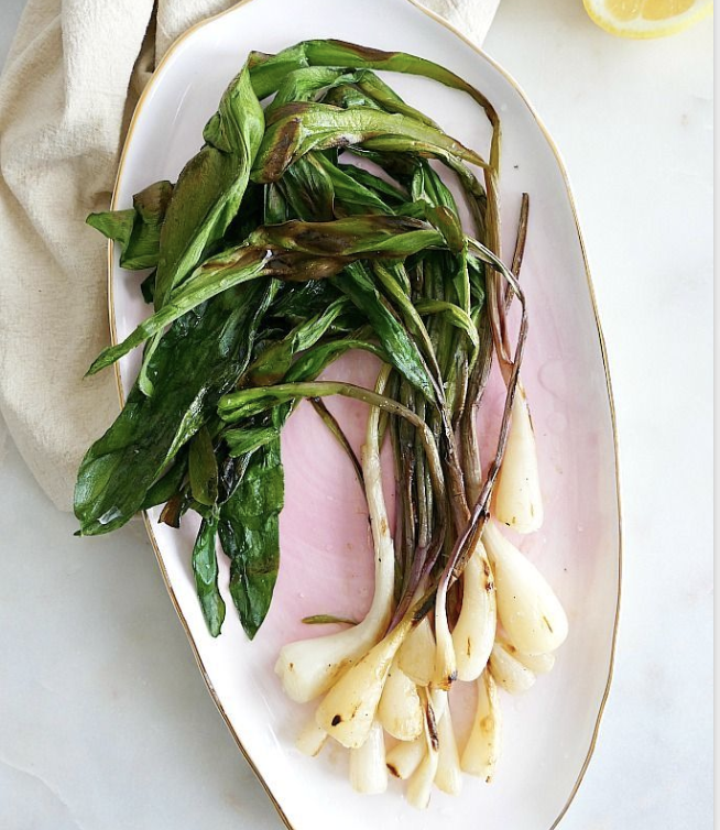 Grilled Ramps with Lemon and Salt Recipe | The Feedfeed