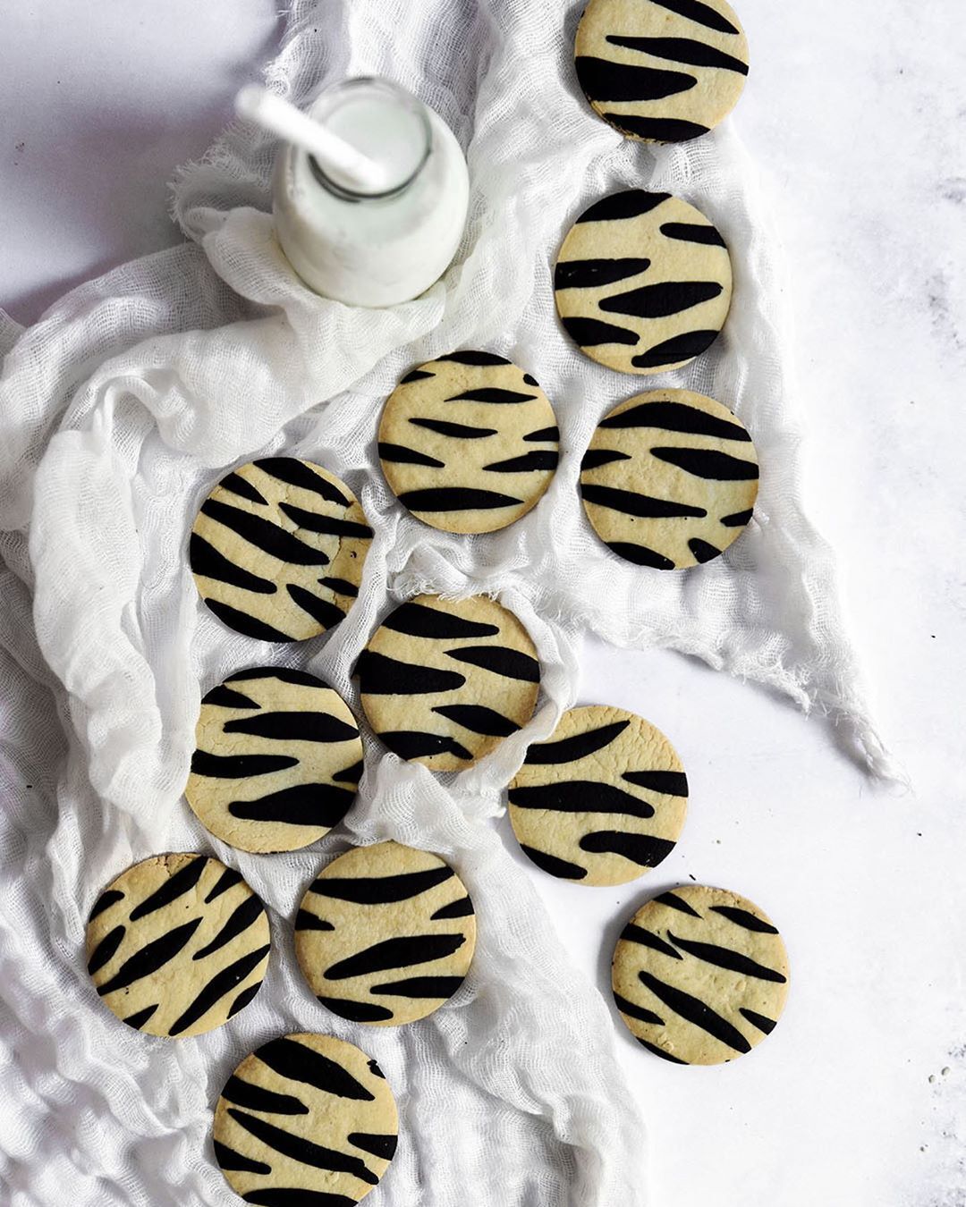 Black and White Zebra Striped Cookies Recipe | The Feedfeed