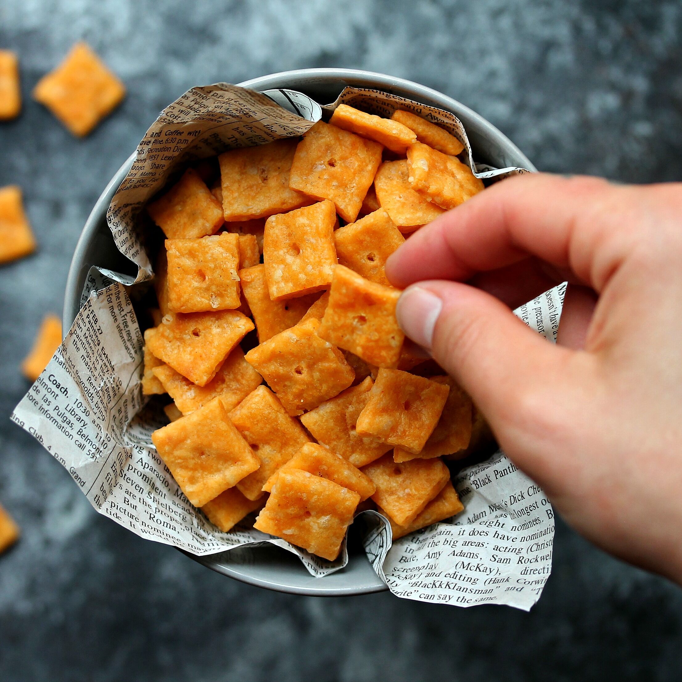 Vegan Cheezy Crackers Recipe | The Feedfeed