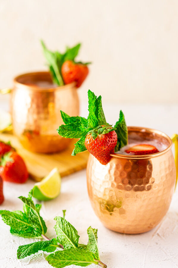 Mint Strawberry Moscow Mule Recipe | The Feedfeed