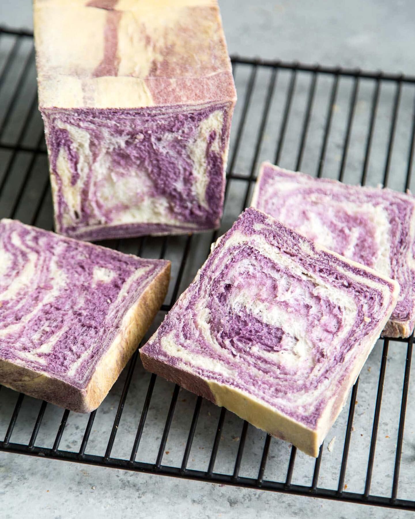 Milk Bread with Ube Swirl Recipe | The Feedfeed