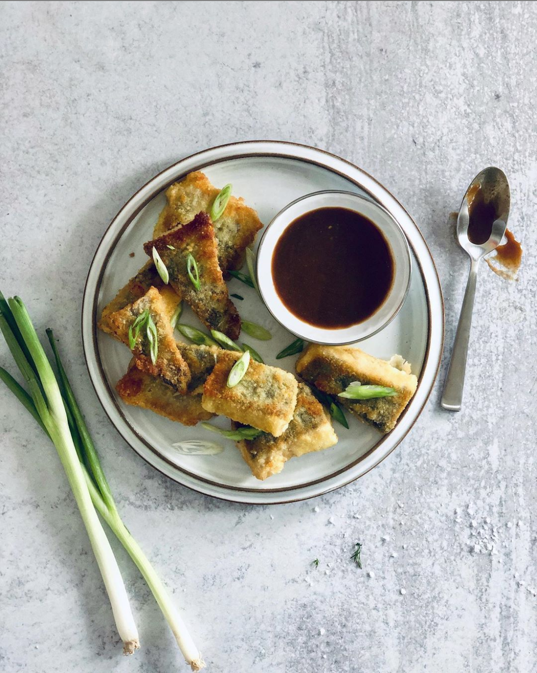 Crispy Fried Pollock with Hoisin Honey Dressing Recipe | The Feedfeed