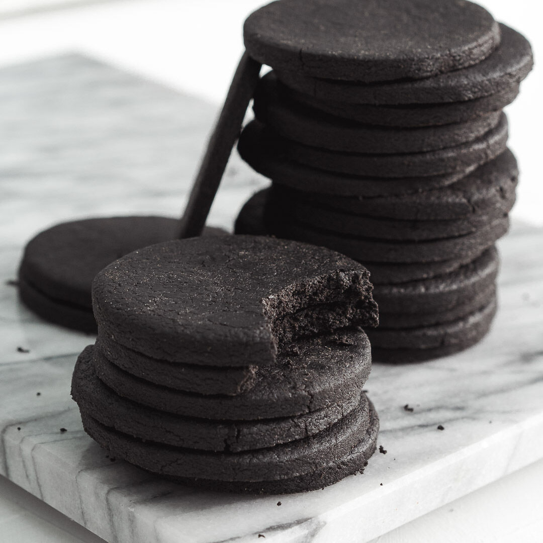 Black Cocoa Shortbreads Recipe | The Feedfeed