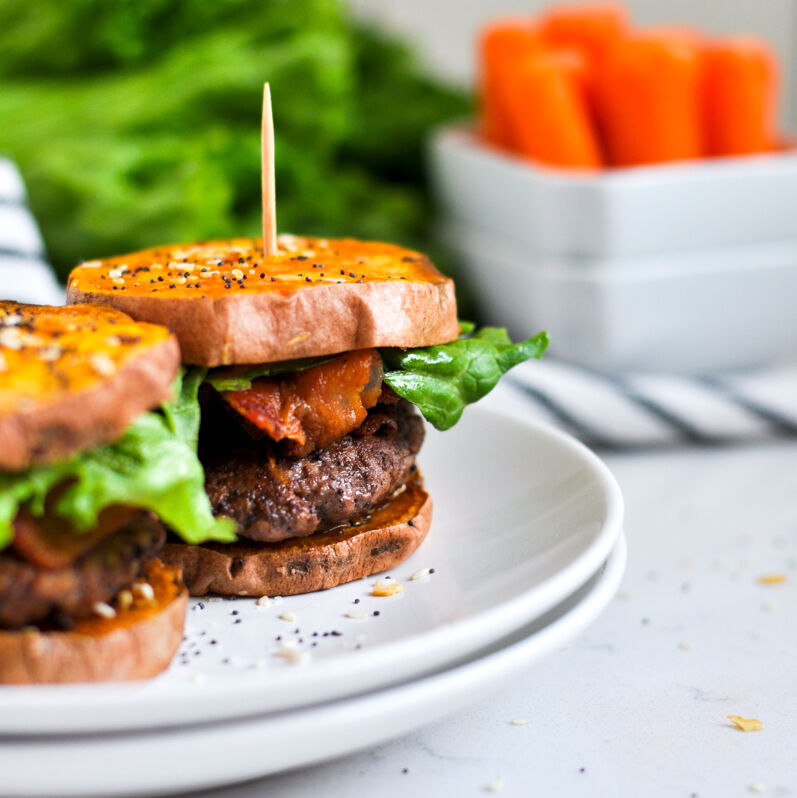 Burger Sliders with Sweet Potato 'Buns' Recipe | The Feedfeed