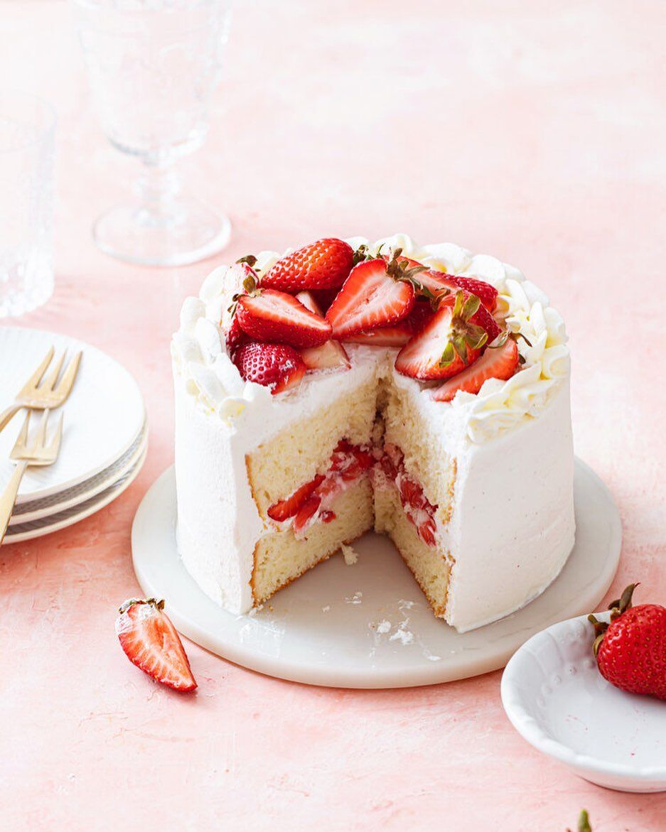 Strawberry Chiffon Mini Layer Cake Recipe | The Feedfeed