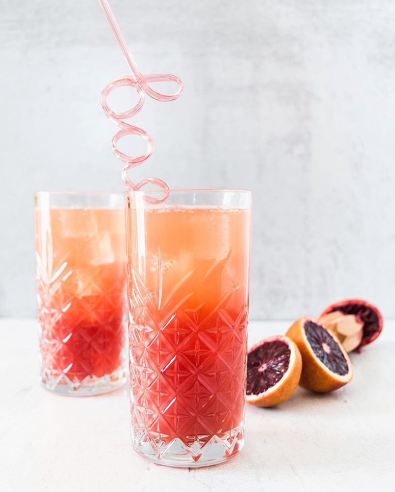 Blood Orange Campari Fizz Recipe | The Feedfeed