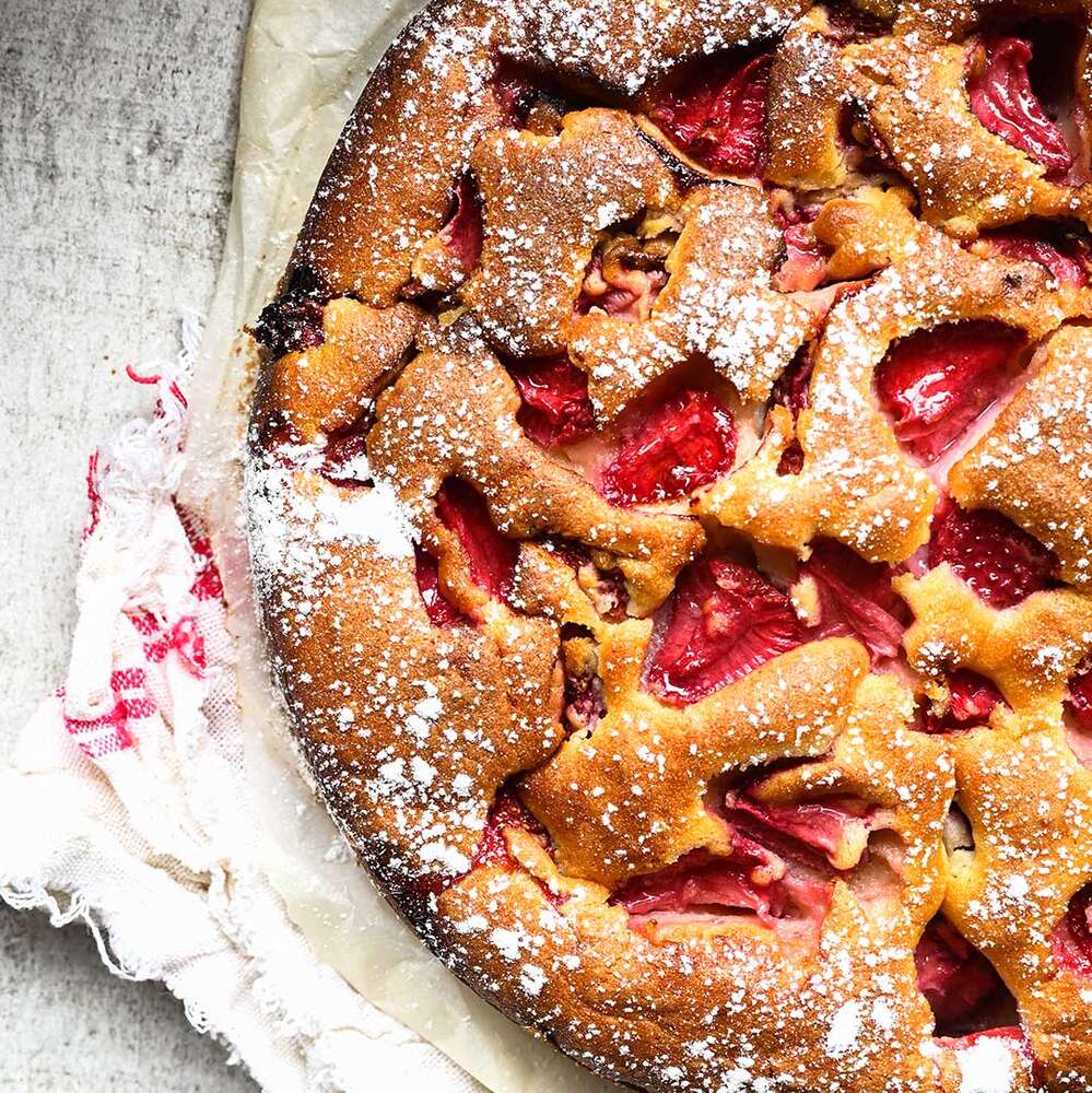 Strawberry ricotta cake Recipe | The Feedfeed