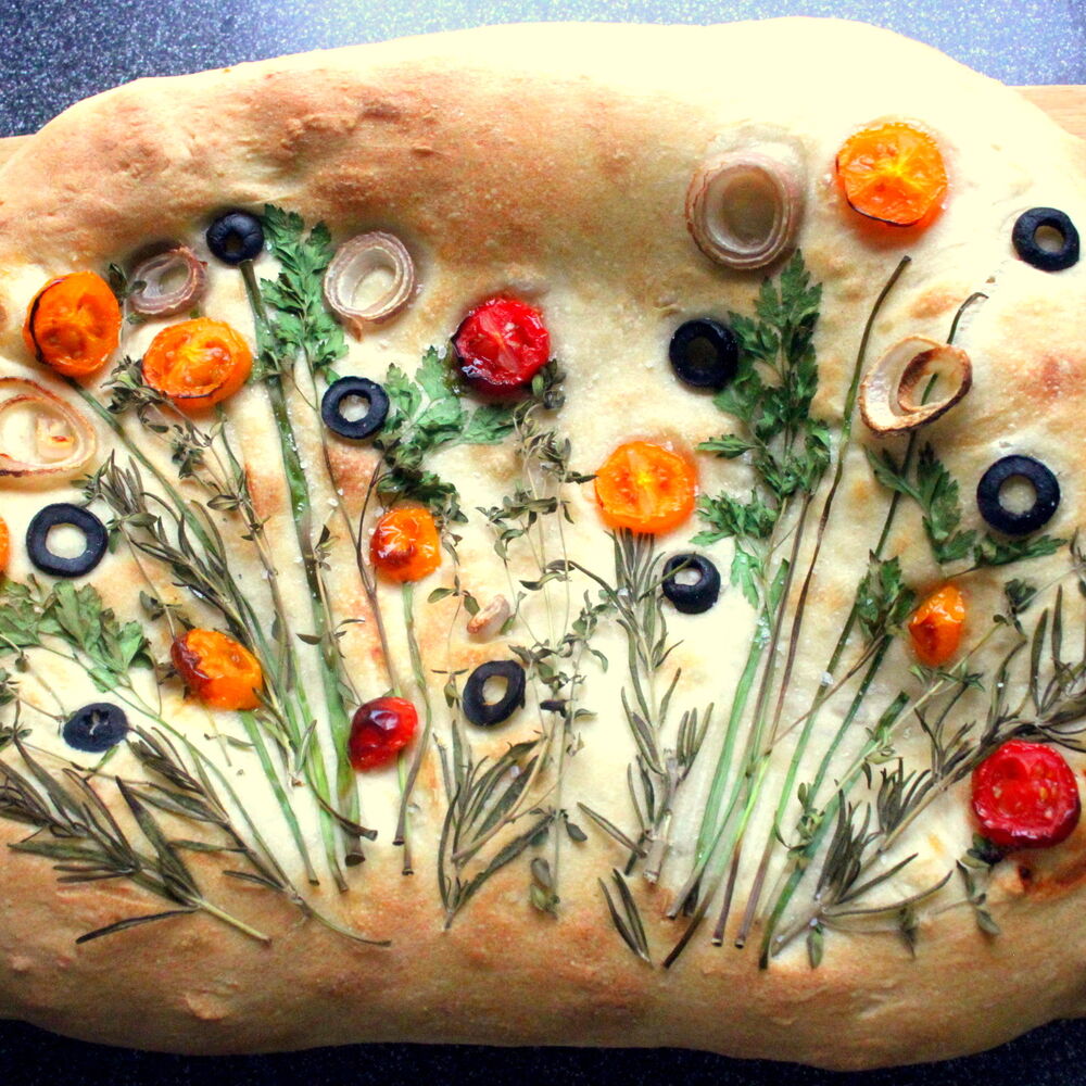 Herb Garden Focaccia Recipe | The Feedfeed