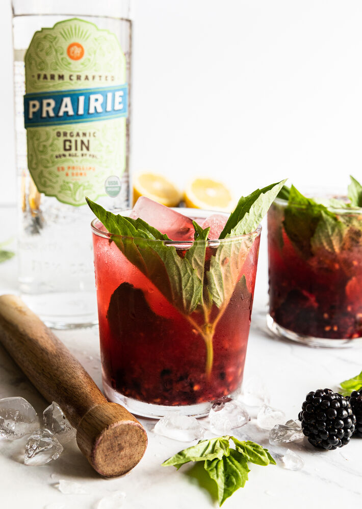 Blackberry Basil Gin Smash Recipe | The Feedfeed