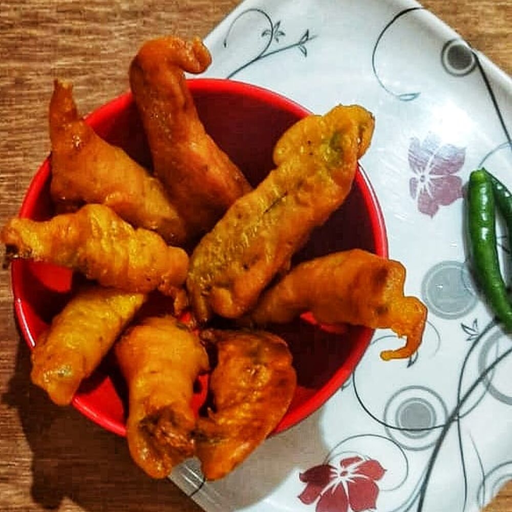Capsicum Pakora/ Bell pepper Fritters Recipe | The Feedfeed
