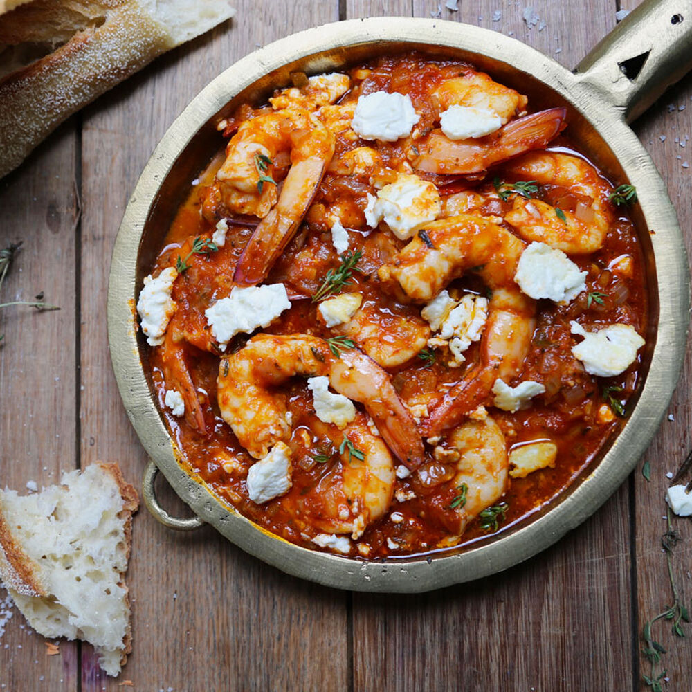 Prawn Saganaki Recipe | The Feedfeed