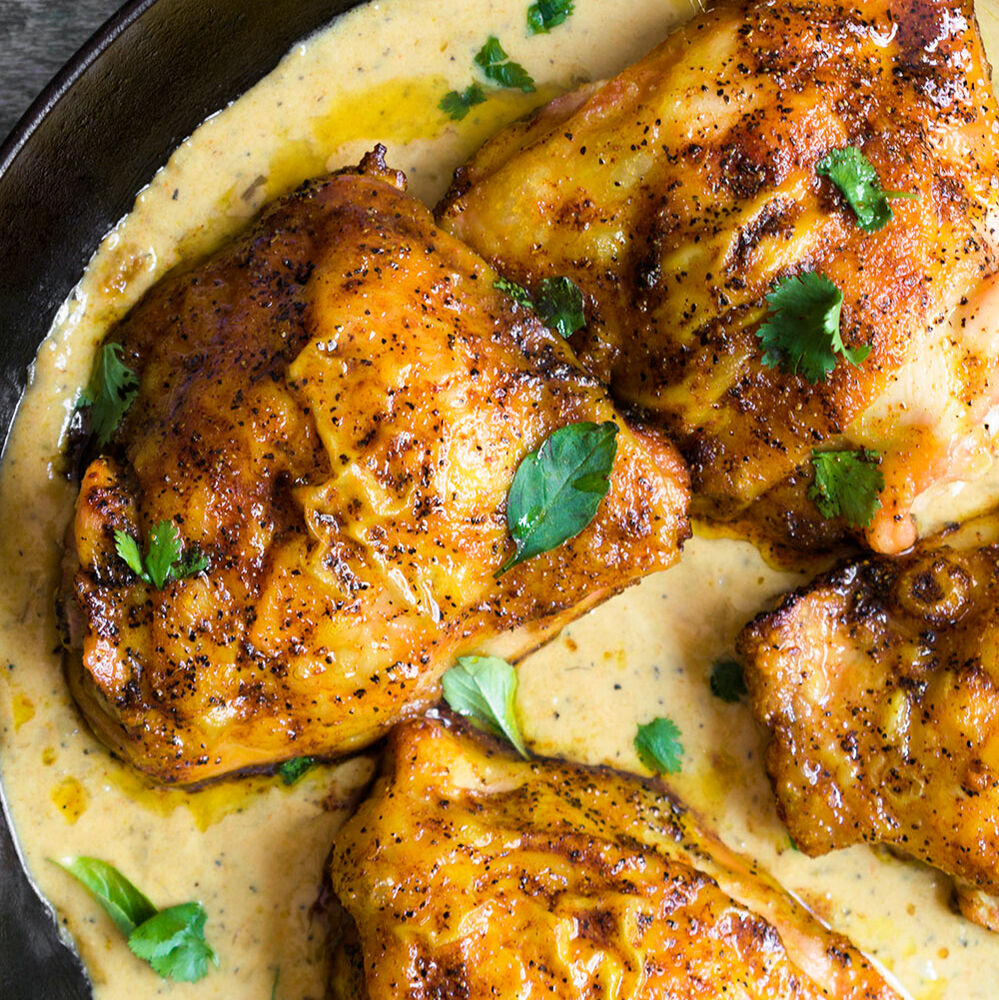 Roasted Golden Chicken with Miso Curry Recipe | The Feedfeed