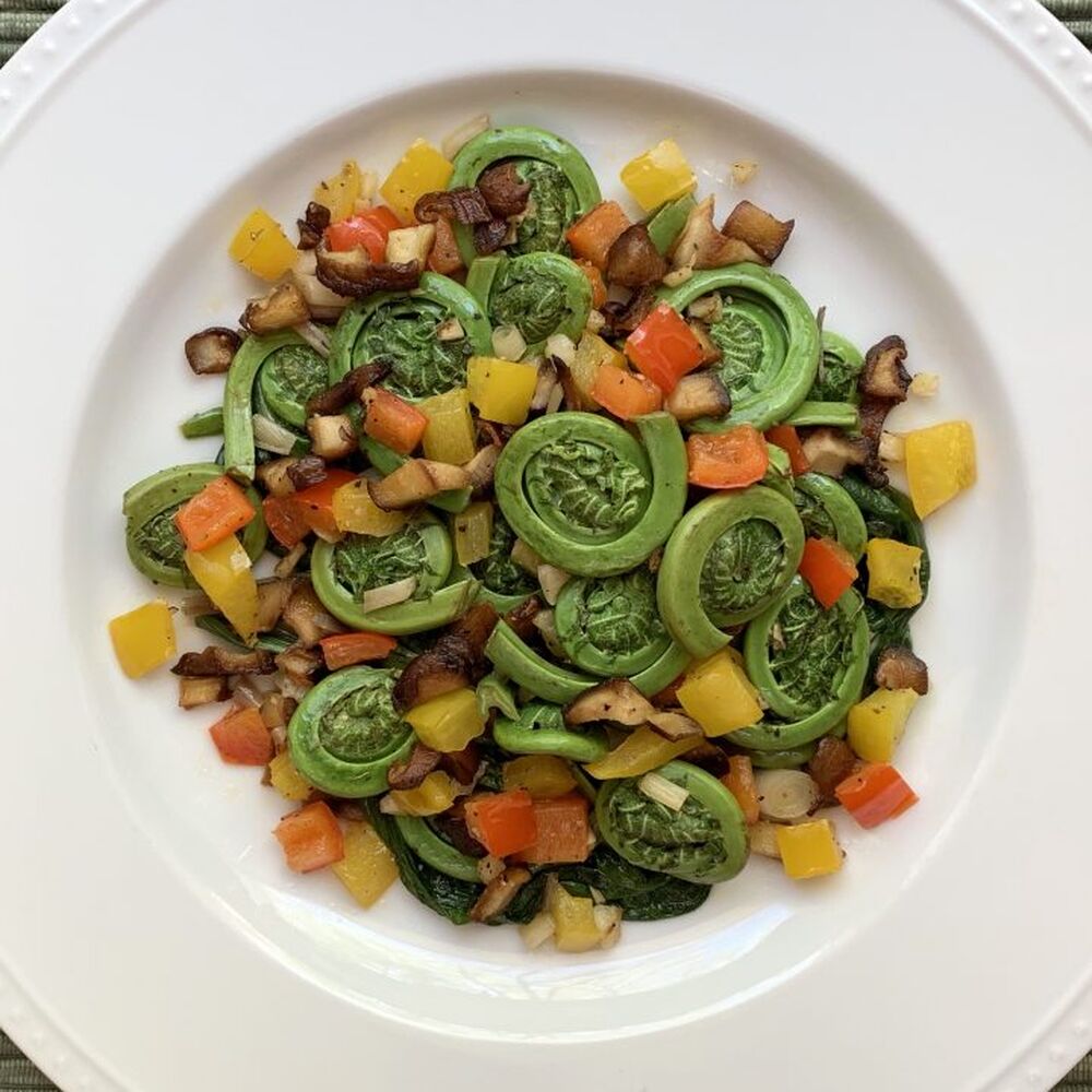 Fiddleheads & Ramps Sauté Recipe | The Feedfeed