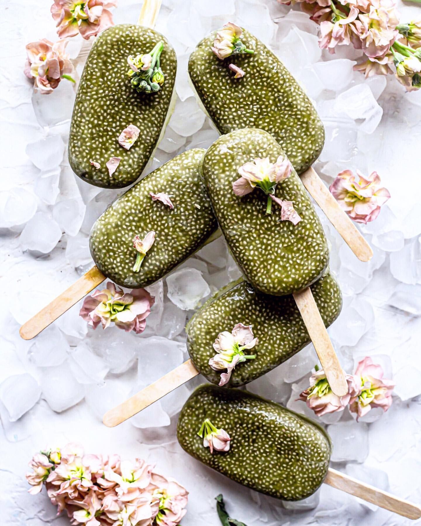 Matcha Manuka Chia Ice Pops Recipe | The Feedfeed