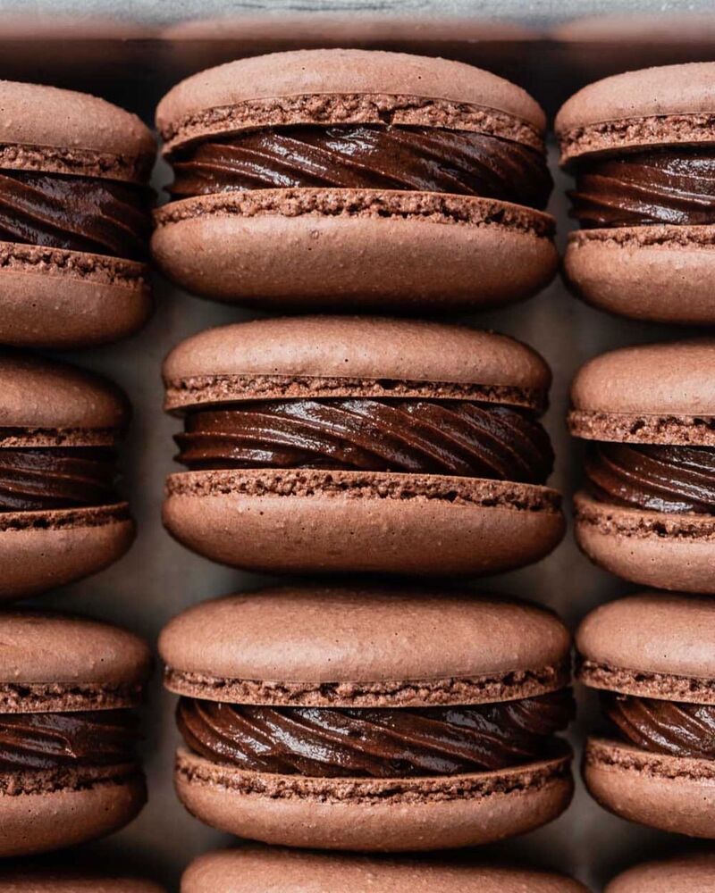 Dark Chocolate Macarons Recipe | The Feedfeed