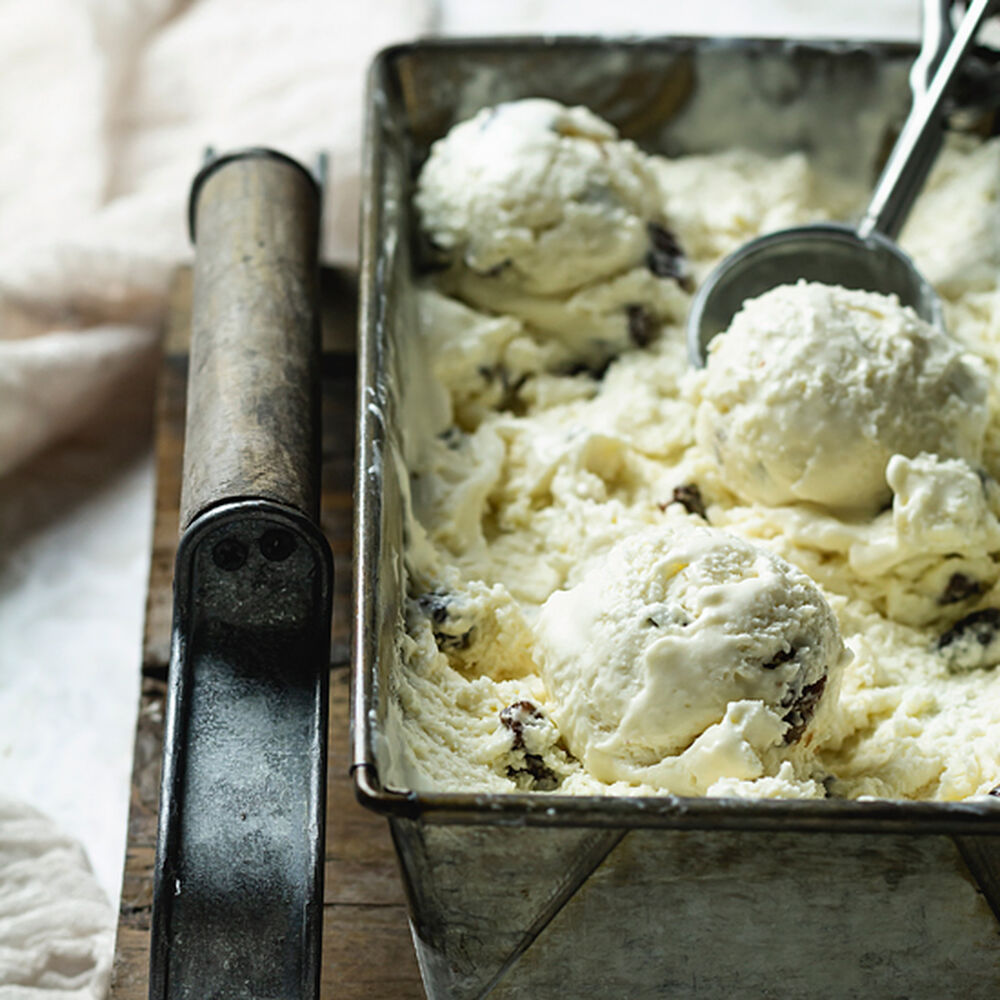 Rum and Raisins Gelato with Rum Sauce Recipe | The Feedfeed