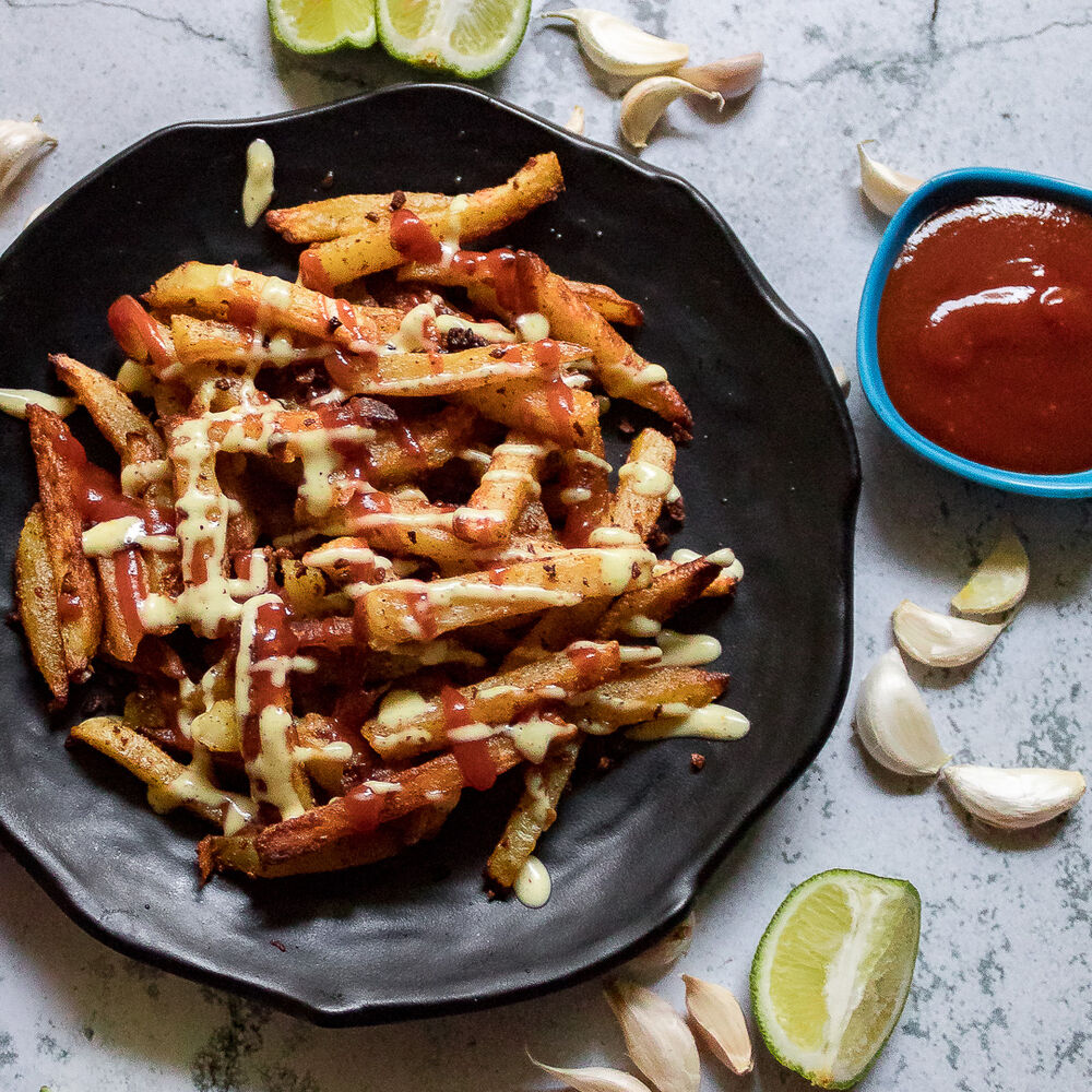 Roasted Garlic French Fries Recipe | The Feedfeed