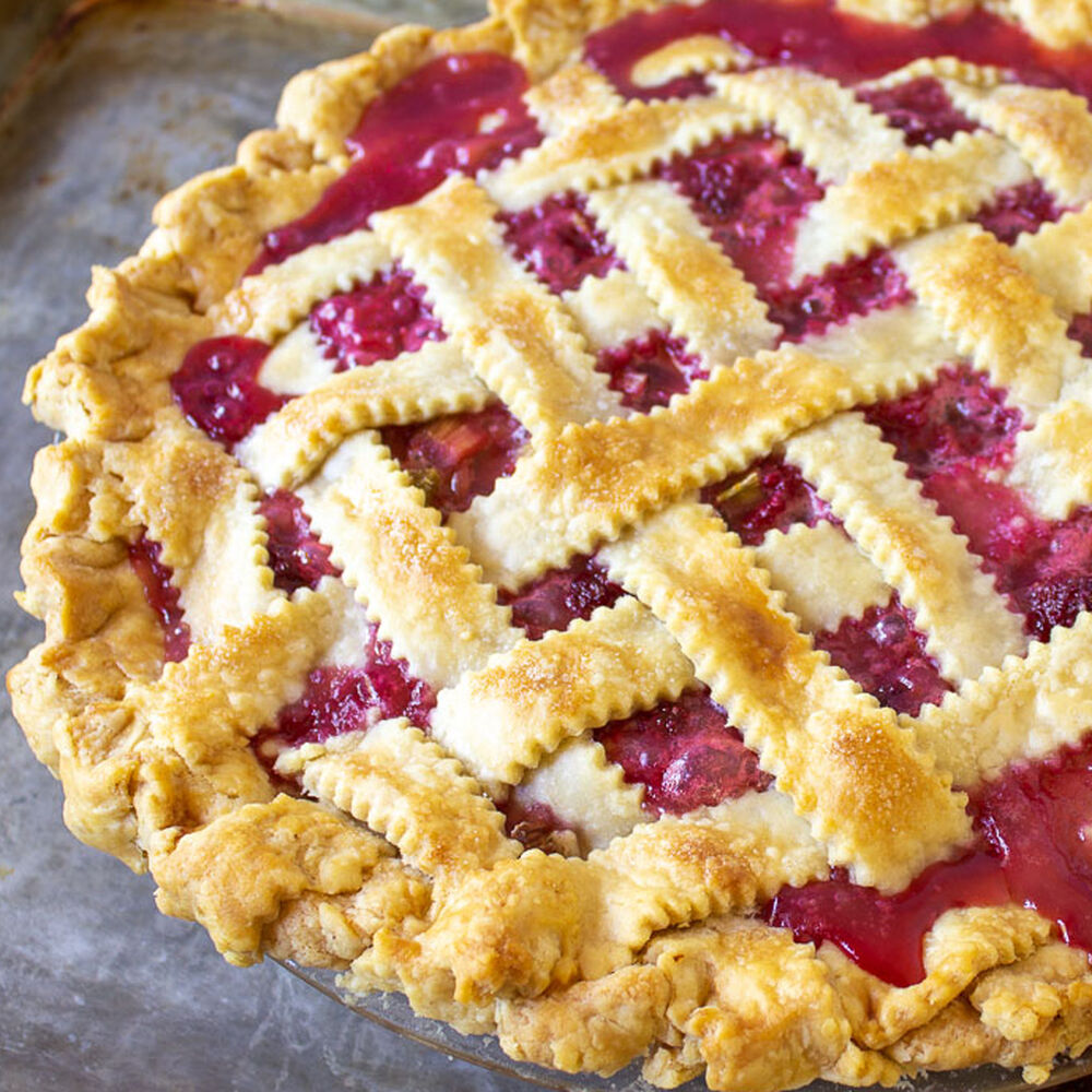 Raspberry Rhubarb Pie Recipe | The Feedfeed
