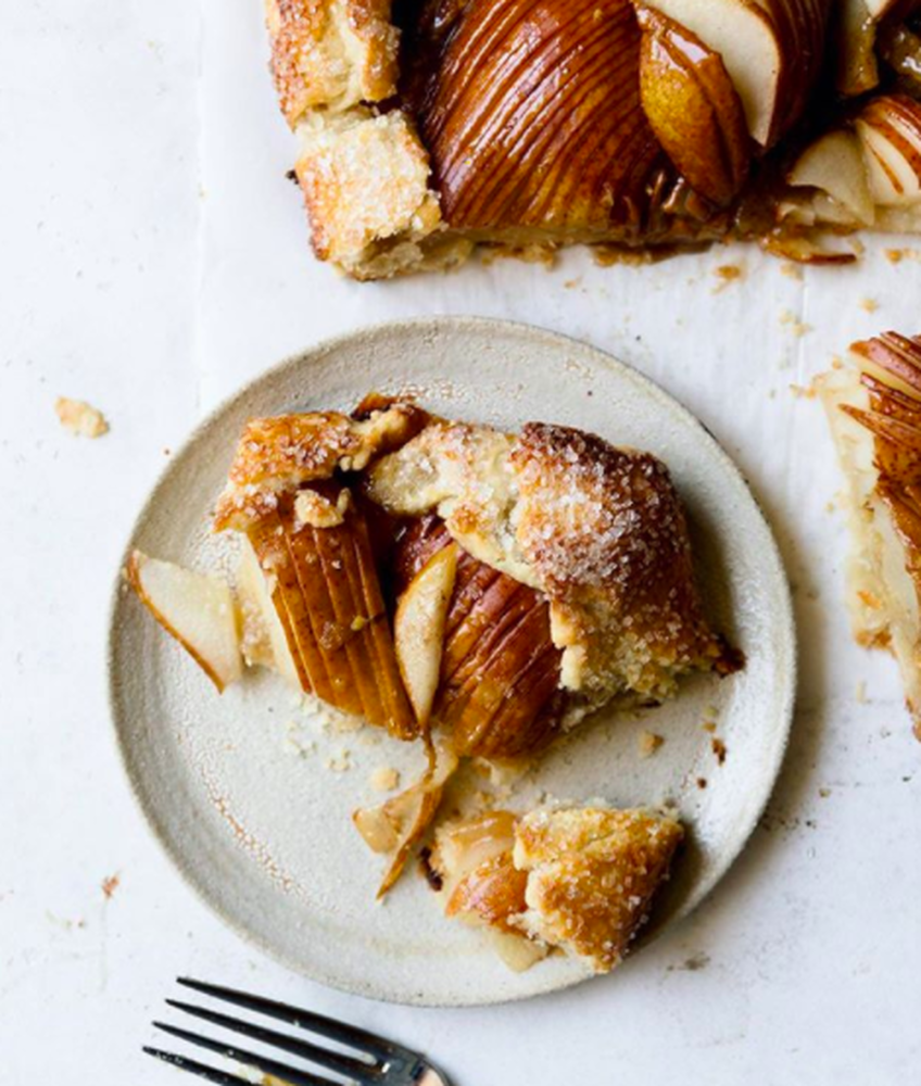 Pear Crostata with Honey Caramel Recipe | The Feedfeed