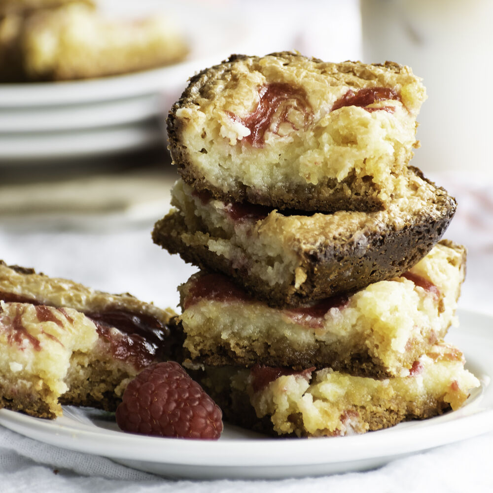 Raspberry Swirl Cheesecake Brownies Recipe | The Feedfeed