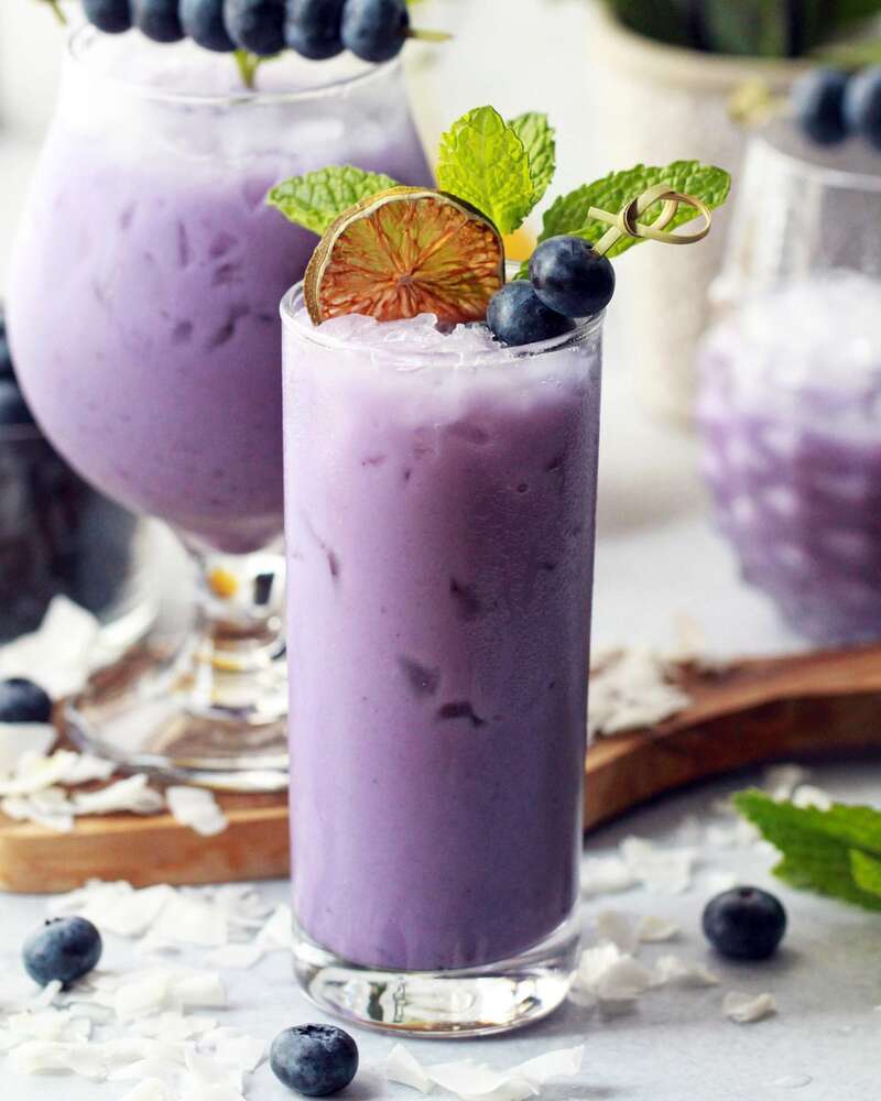 Blueberry Pina Coladas Recipe | The Feedfeed