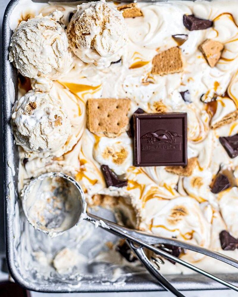 Salted Caramel S’mores Ice Cream Recipe | The Feedfeed