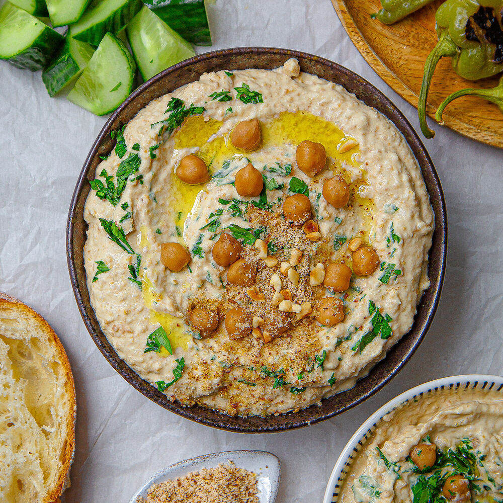 SMOKED HUMMUS WITH HOMEMADE DUKKAH Recipe | The Feedfeed