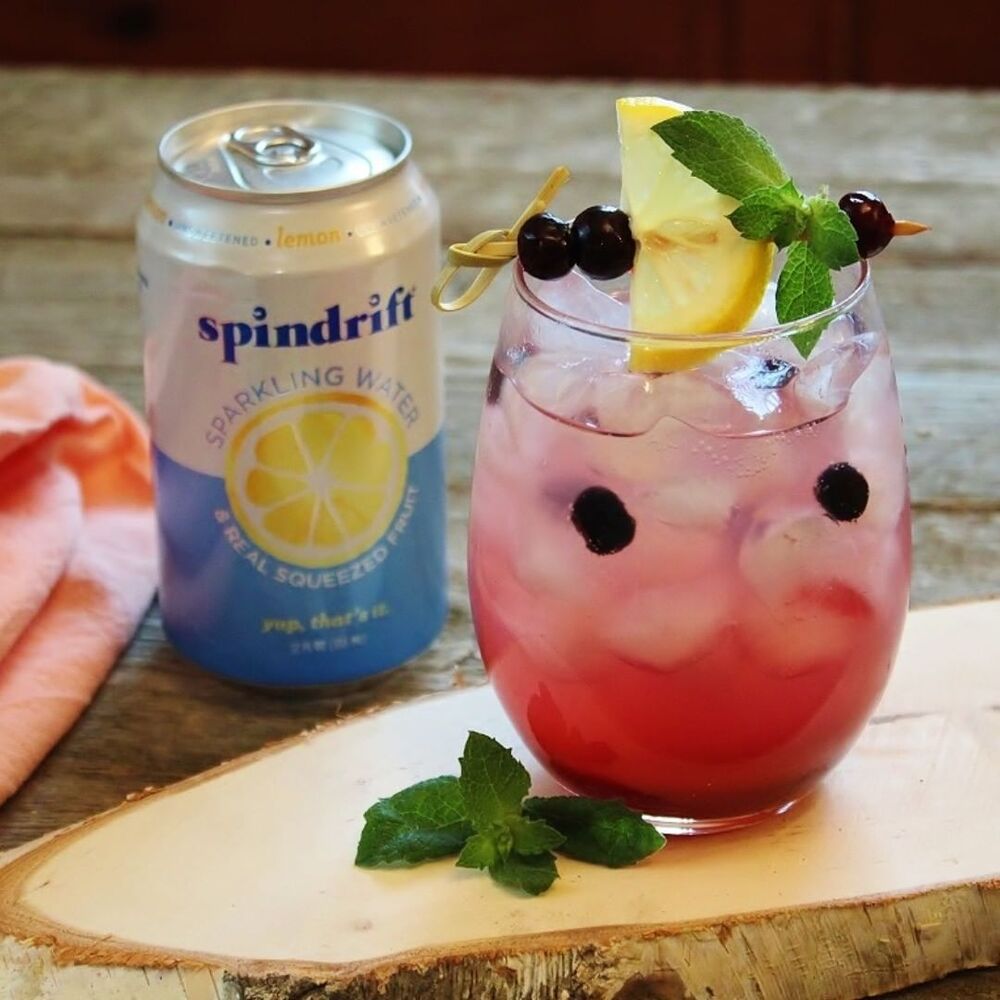 Wild Huckleberry-Lemon Tom Collins Sparkler Recipe | The Feedfeed