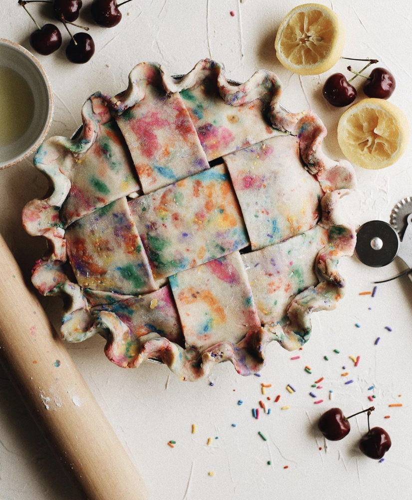Mixed Berry Pie with Confetti Crust Recipe | The Feedfeed