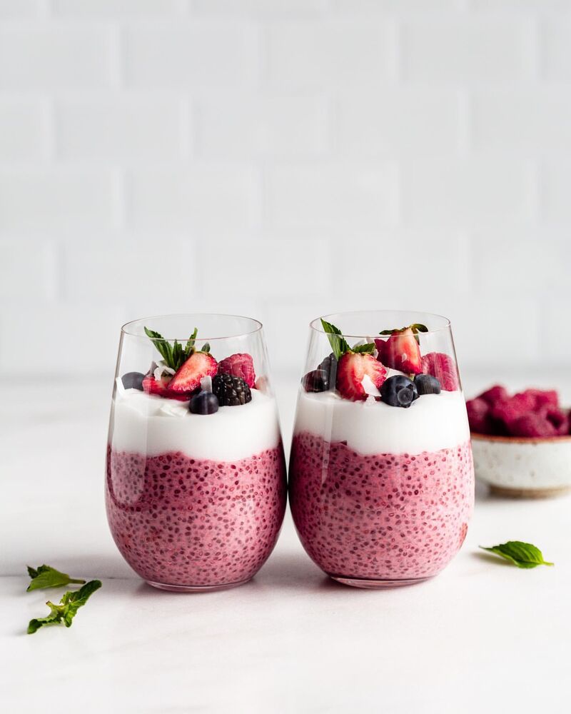Vanilla Chia Pudding with Berries Recipe | The Feedfeed