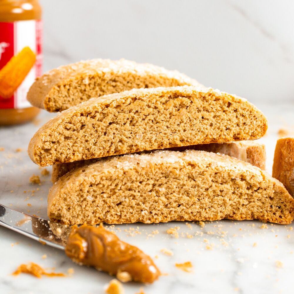 Biscoff Cookie Butter Biscotti Recipe | The Feedfeed